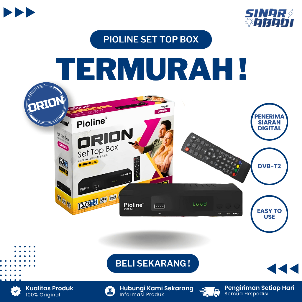 Jual Pioline Set Top Box DVB-T2 Orion | Shopee Indonesia
