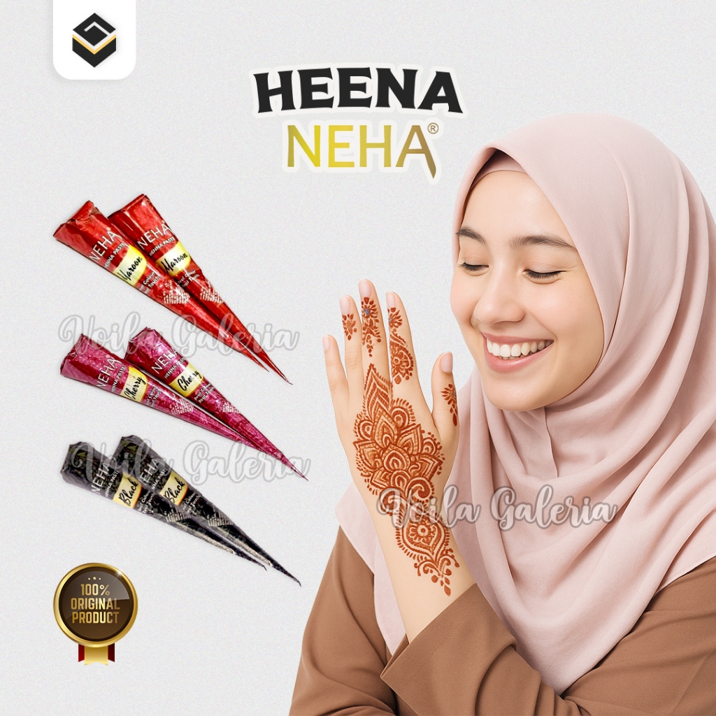 Jual Hena Neha Original Nail Art Henna Asli Mahendi Pacar Kuku Golecha ...