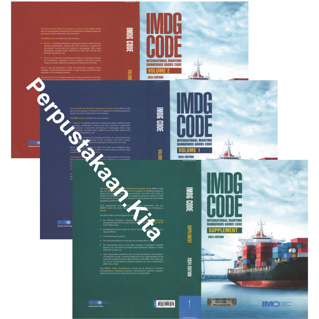 Jual Buku IMDG Edition 2024, 1 Set ( isi 3 Buku ) Code VOL 1, VOL 2 & SUPPLEMENT | Shopee Indonesia