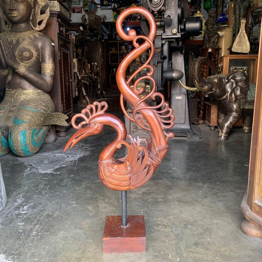 Jual Patung Ukir Kayu Burung Rangkong Madura Lawas Jadul | Shopee Indonesia