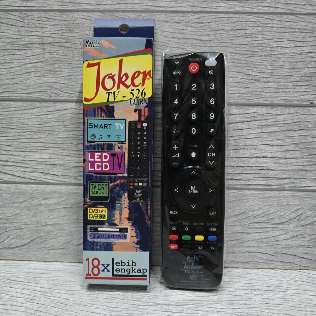 Jual Remot Joker 18X TV + STB + Digital Receiver Multi Universal - LED LCD TABUNG Plasma DLL ...