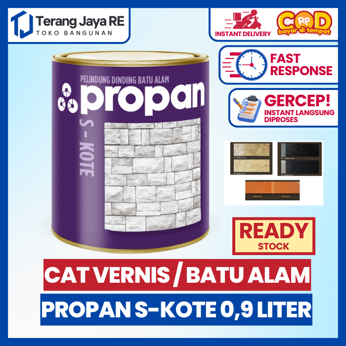 Jual Cat Batu Alam Dan Bata Merah Propan S-Kote Stonkote 0,9 Liter ...