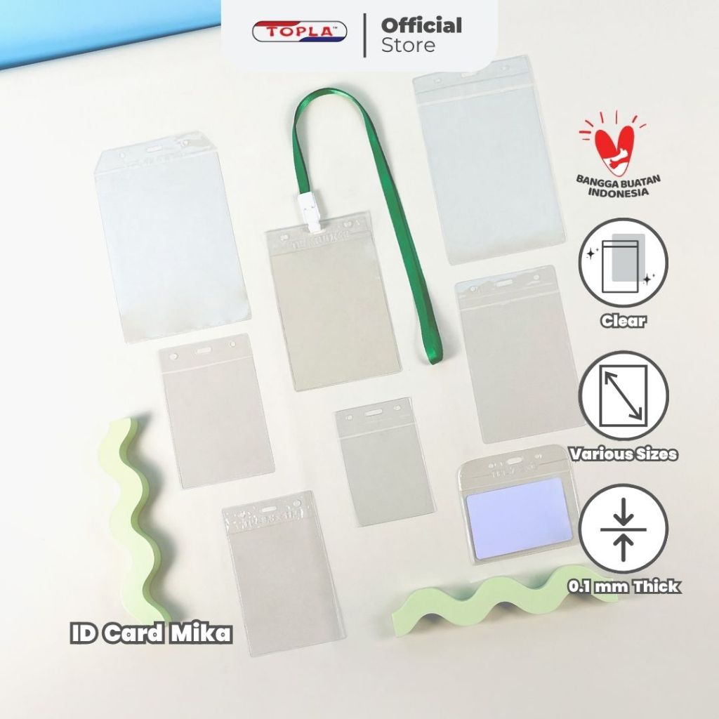 Jual TOPLA ID MIKA Transparan -Tempat Kartu Tali Name Tag- | Shopee ...