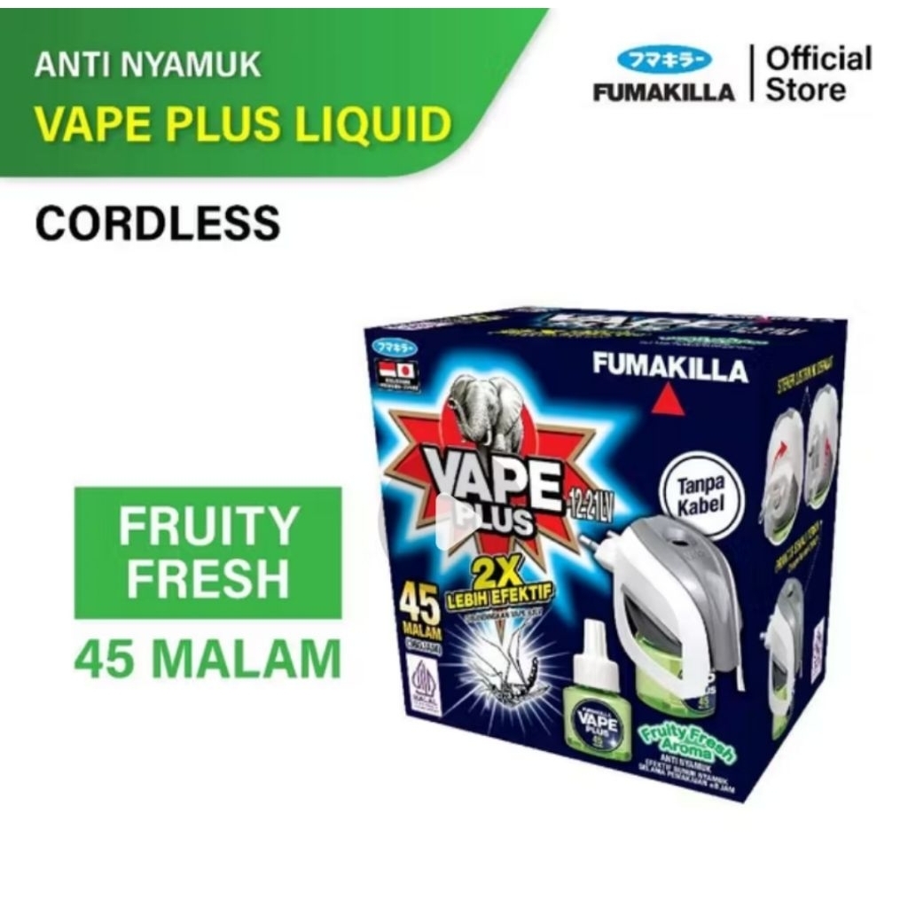 Jual (1 SET ALAT+ REFIL) Vape Plus Electric Liquid Device Cordless ...