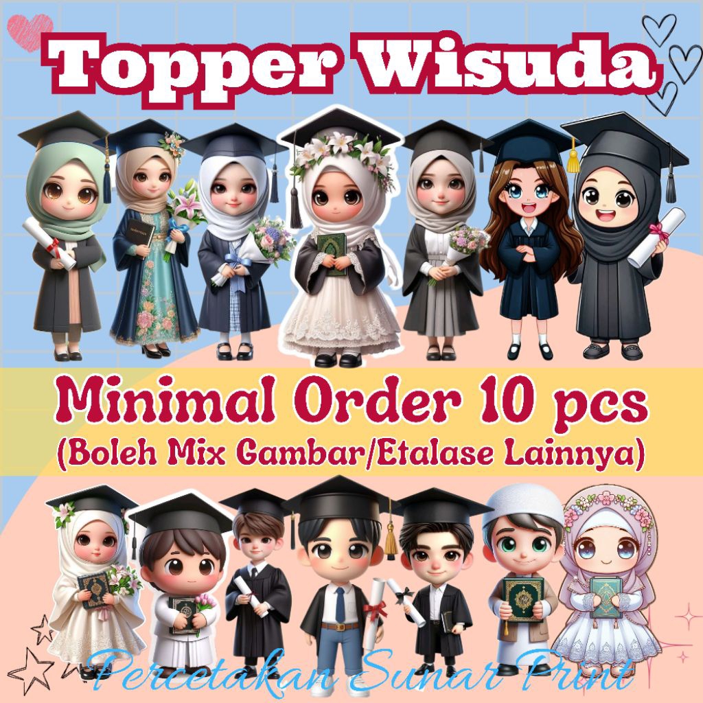 Jual Topper Wisuda Terlengkap & Harga Terbaru April 2026 | Shopee Indonesia
