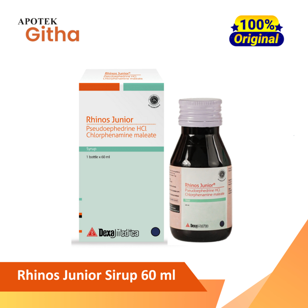 Jual Rhinos Junior Sirup 60 ml - Pilek Alergi | Shopee Indonesia