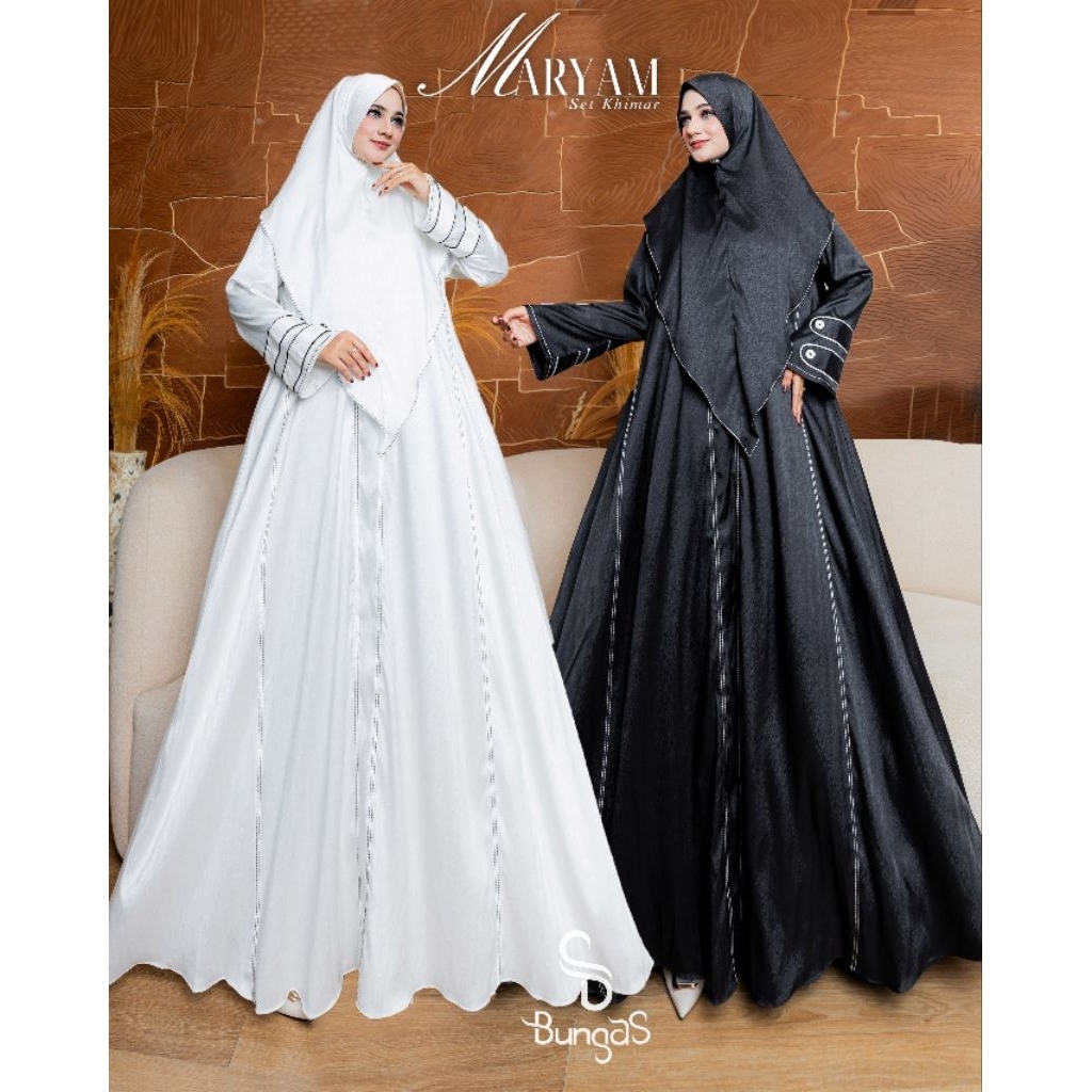 Jual Maryam set syari umroh dan haji series original Bungas Fashion ...