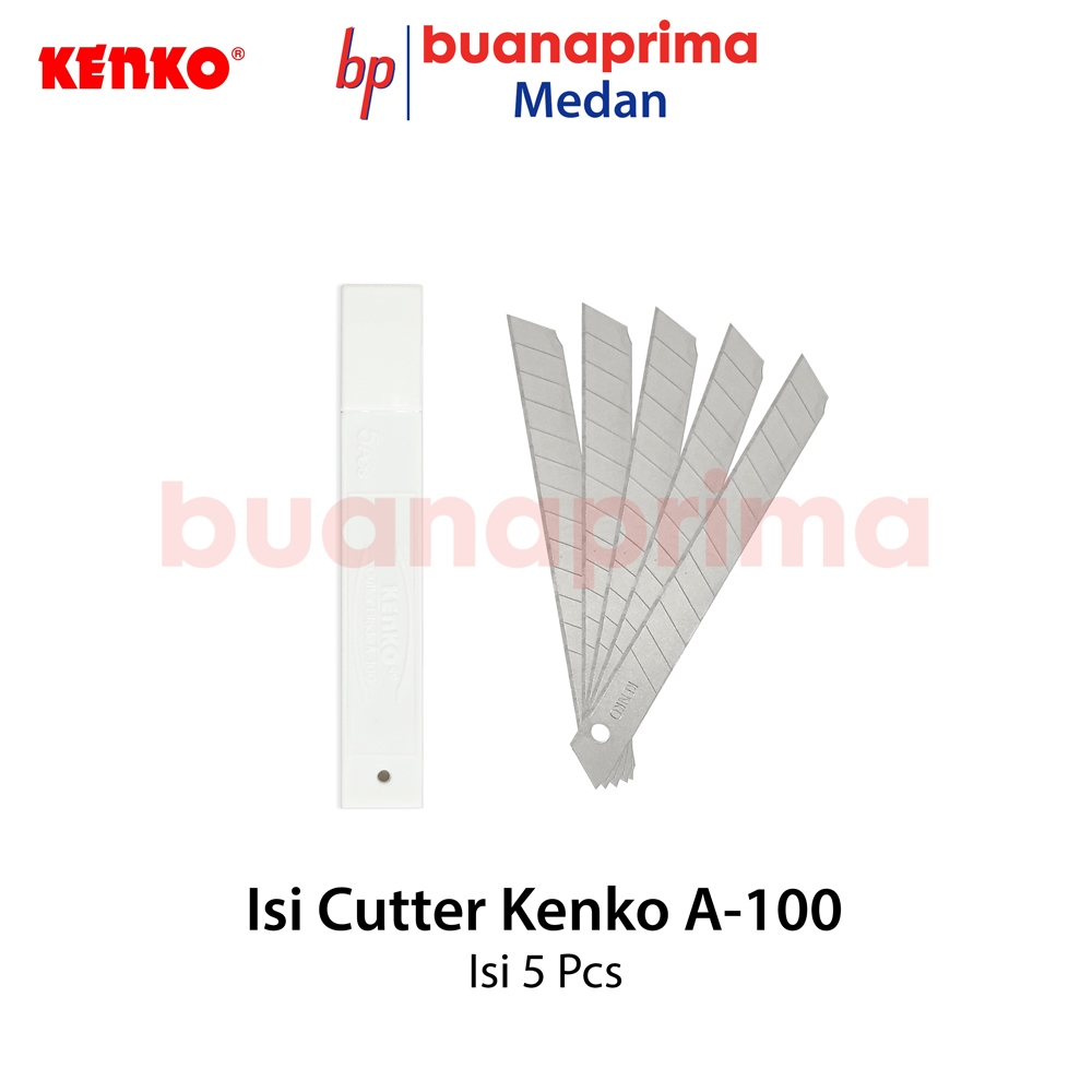 Jual ISI CUTTER KENKO A-100 Kecil Per Tube Isi 5 Pcs Mata Pisau Refill Untuk K-200 A-300 ...