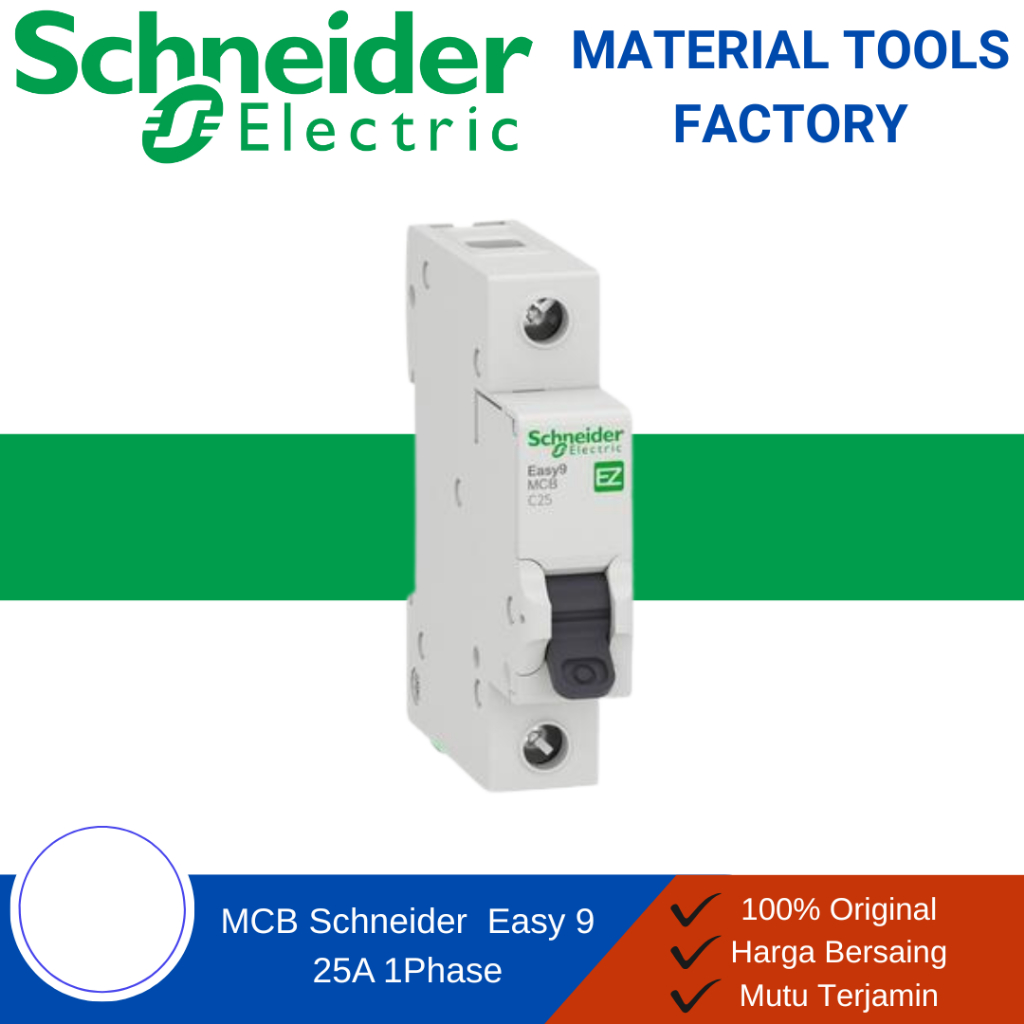 Jual MCB - MCB Schneider - MCB 1 Phase - MCB Schneider 3 Phase Easy 9 2A 4A 6A 10A 16A 20A 25A ...