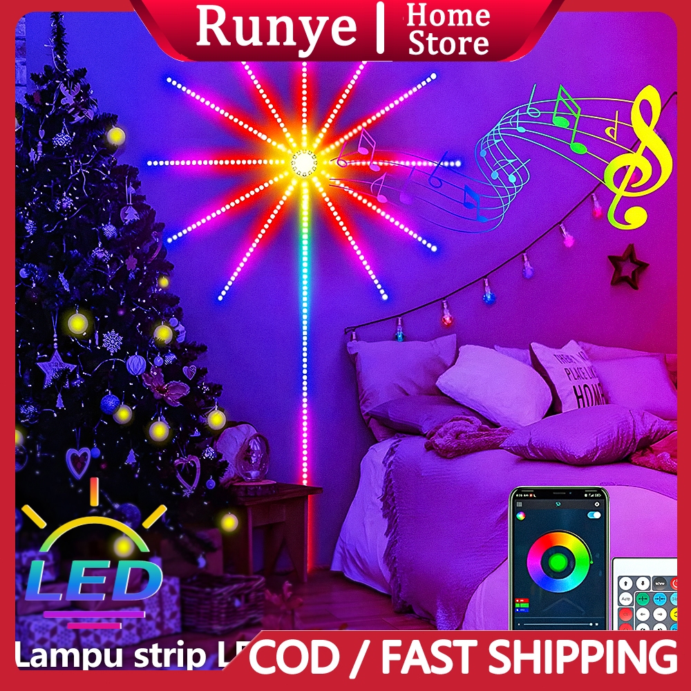 Jual Lampu Strip LED Kembang API 5050 RGB Bentuk Kembang API Dengan ...