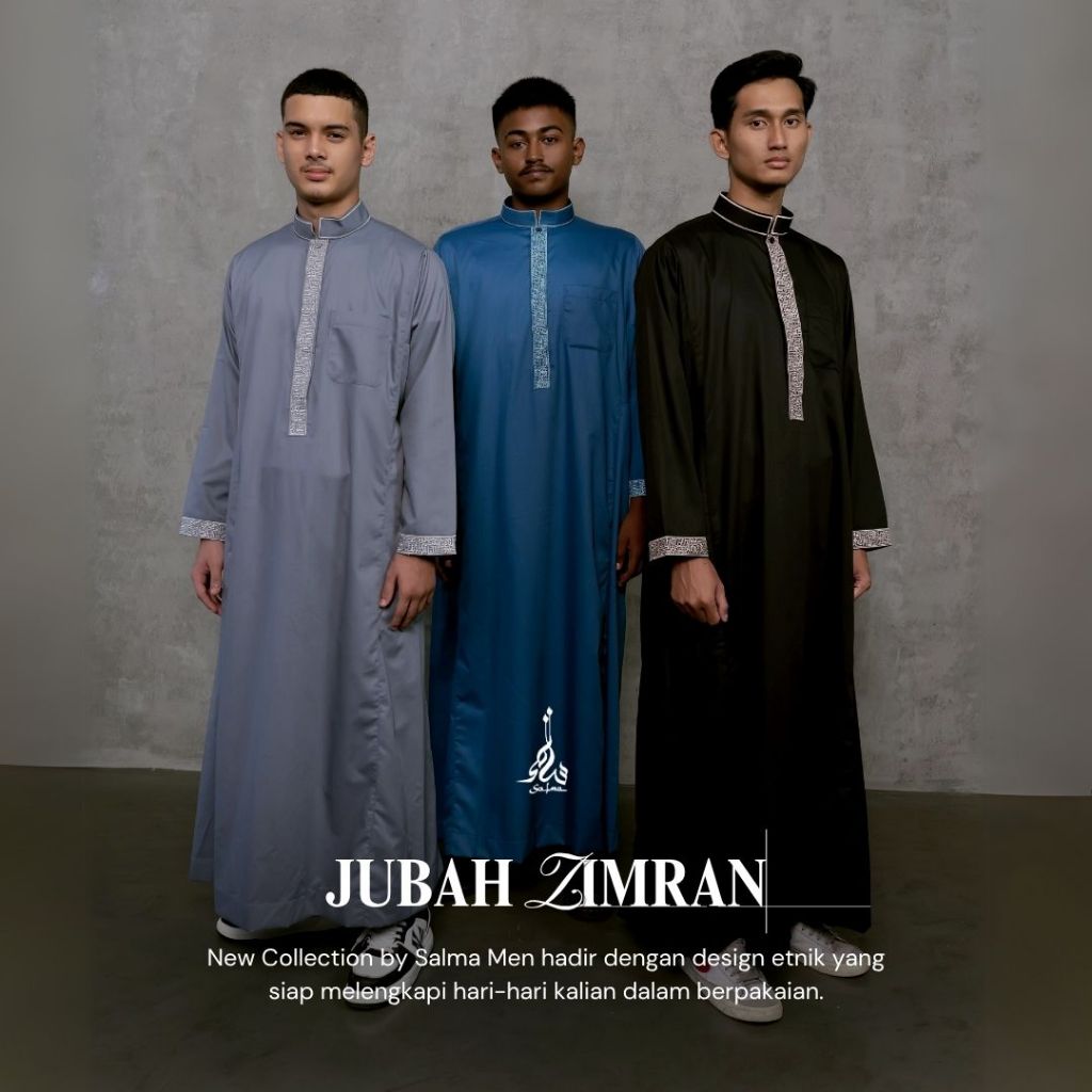 Jual SALMA Men - ZIMRAN | Jubah Gamis Thobe Busana Muslim Pria 1299 ...