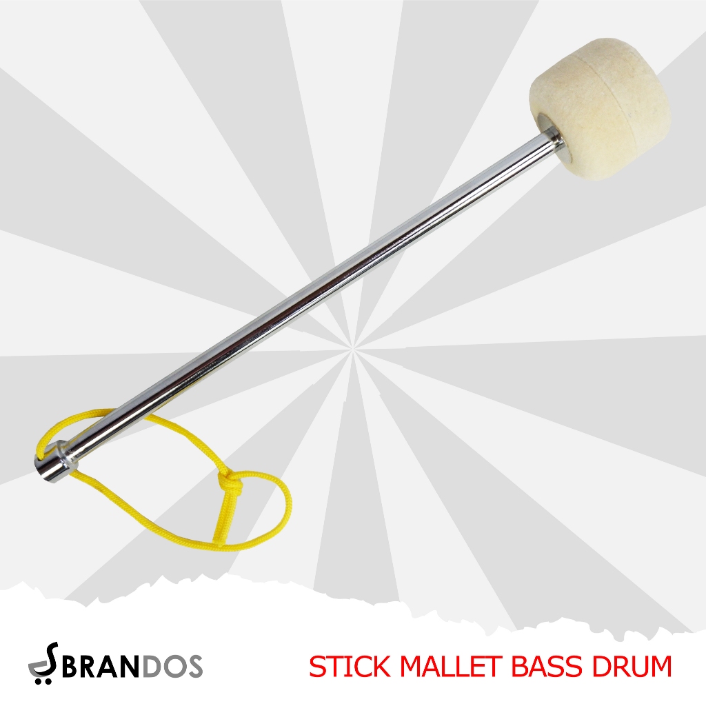 Jual Stick Mallet Bass Drum Marching Band Perkusi Besi Pemukul Bass ...