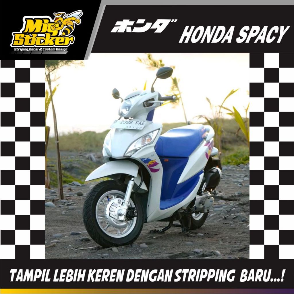 Jual STICKER STRIPPING HONDA SPACY SIMPEL DESAIN RS KALCER TERBARU ...