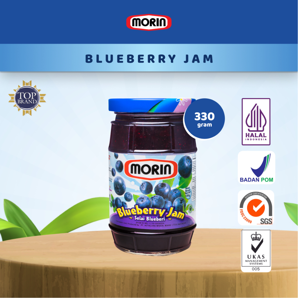 Jual Morin Selai Blueberry 330 Gr - Selai Buah | Shopee Indonesia