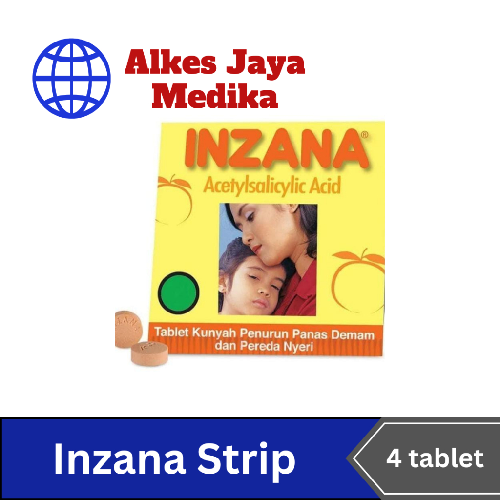 Jual Inzana Strip Isi 4 Tablet Kunyah - Obat Penurun Demam | Shopee ...