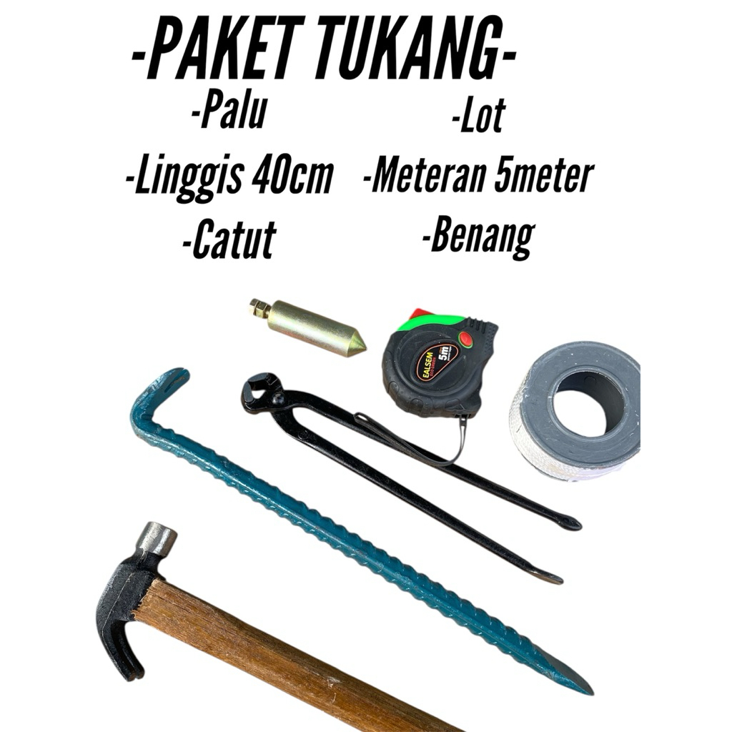 Jual Alat Tukang Bangunan Lengkap Alat Pertukangan Proyek | Shopee ...