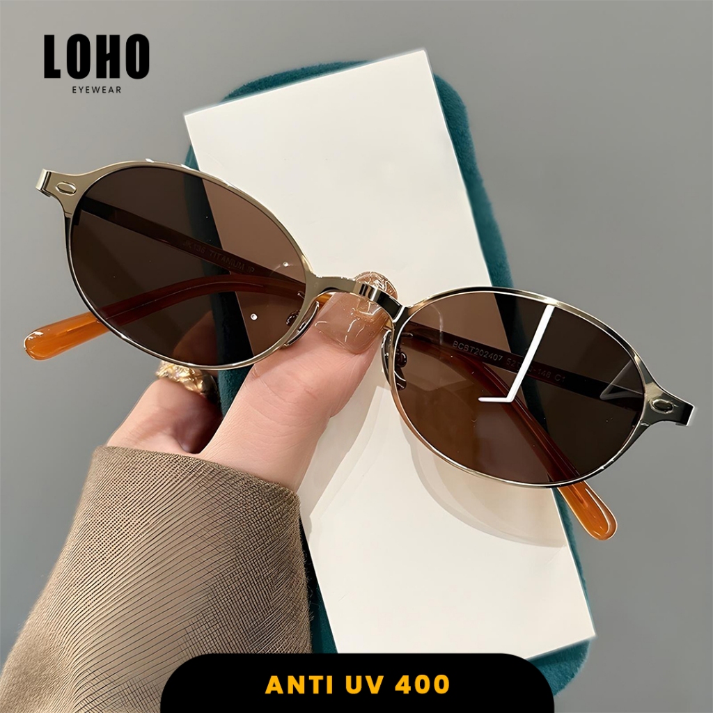 Jual LOHO Kacamata Hitam Sunglasses Anti UV 400 Anti Silau Fashion ...
