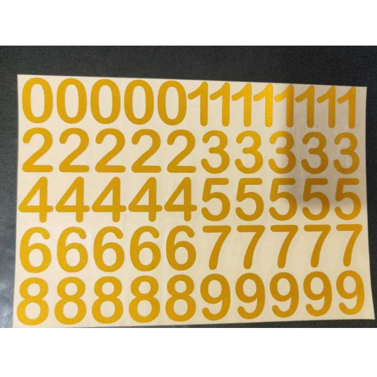 Jual STIKER KECIL CUTTING ANGKA STICKER CUTTING ANGKA | Shopee Indonesia