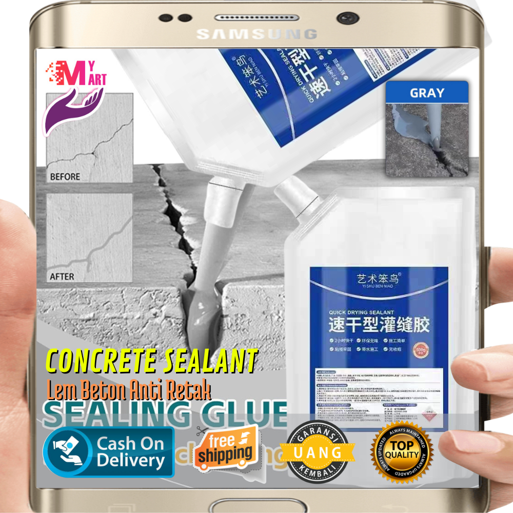 Jual Lem Beton Anti Retak Cepat Kering - Perekat Beton Tembok Retak ...