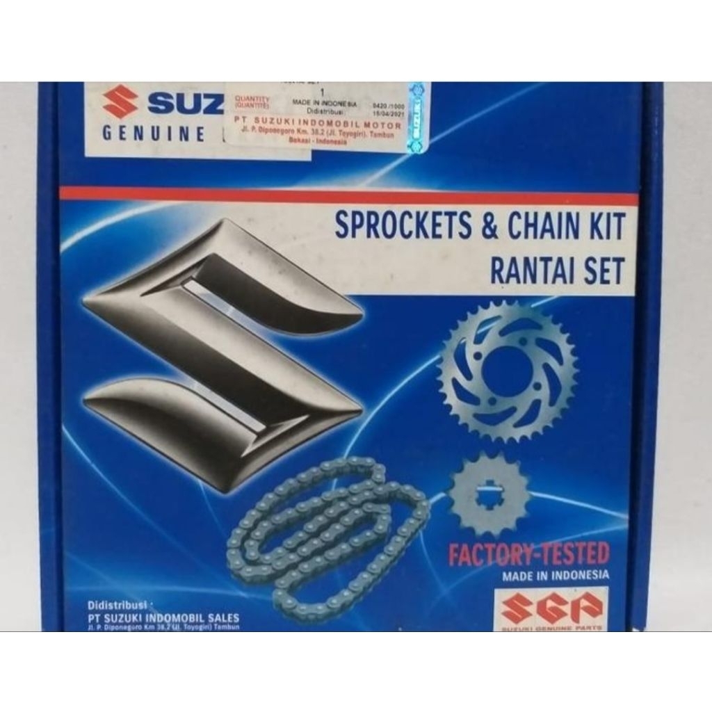 Jual Gear Set Girset Shogun 125 FD 27000-20G61-NKIT Suzuki Genuine ...