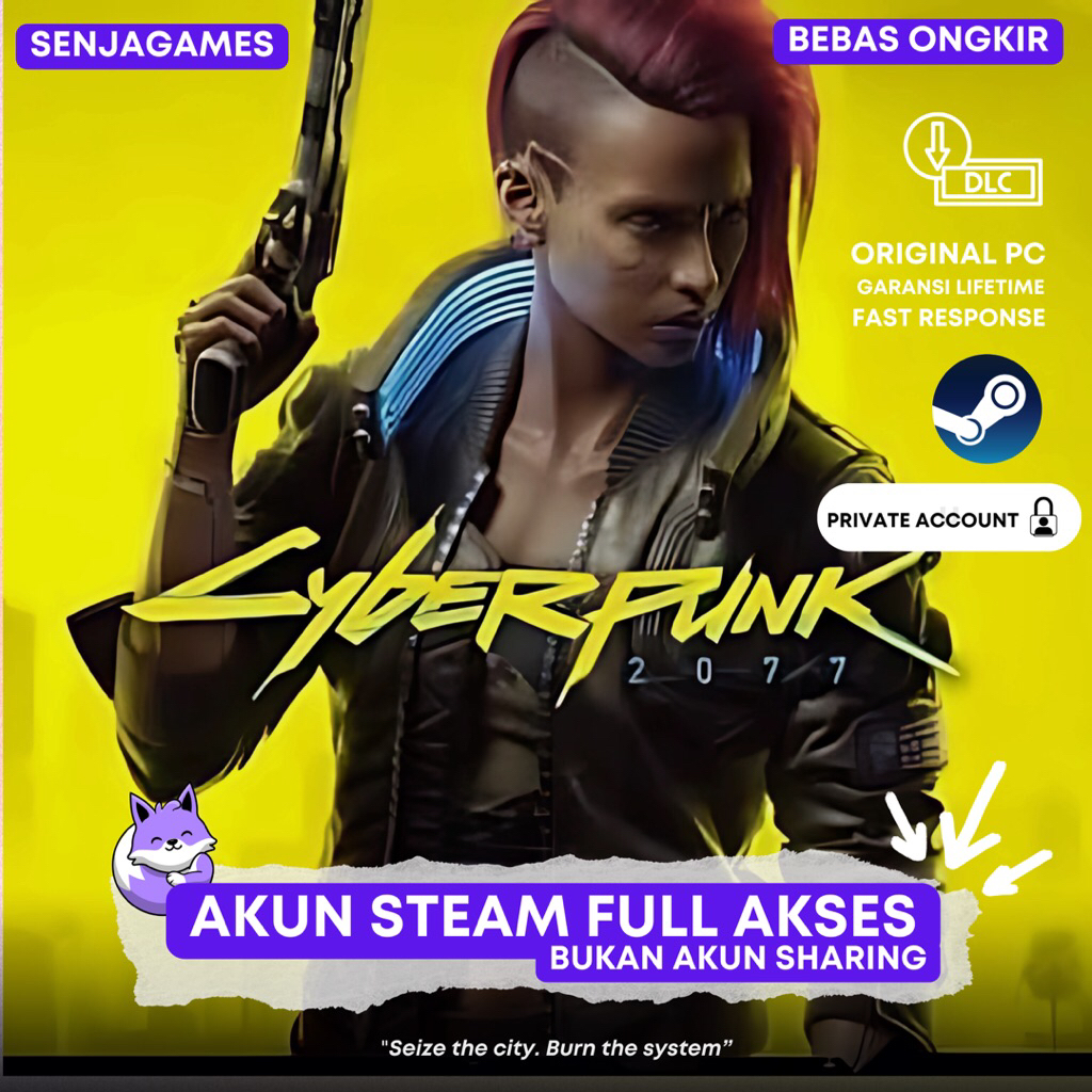 Jual AKUN STEAM ISI GAME CYBERPUNK 2077 ORIGINAL PC GAME TERMURAH! | Shopee Indonesia