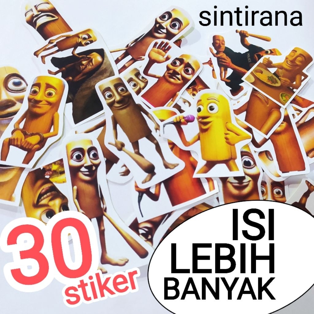Jual Sticker Tung Tung Tung Sahur 30 PC Stiker Anomali Tung Tung Sahur ...
