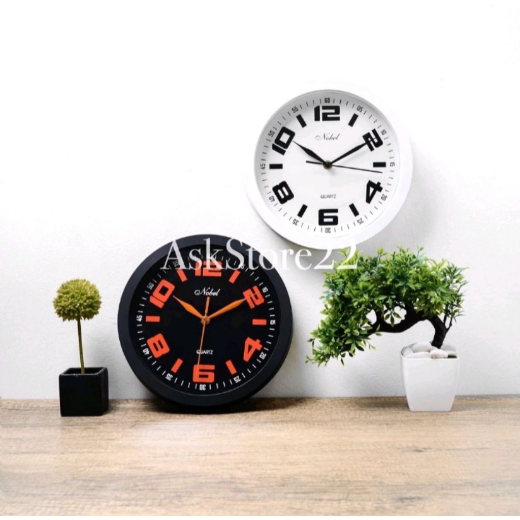 Jual jam dinding tempel ruang tamu aesthetic estetik quartz modern ...