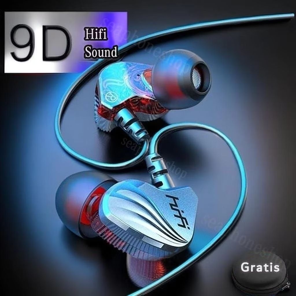 Jual Headset Gaming With Mic Telinga Gantung 9D Bass Hifi Surround ...