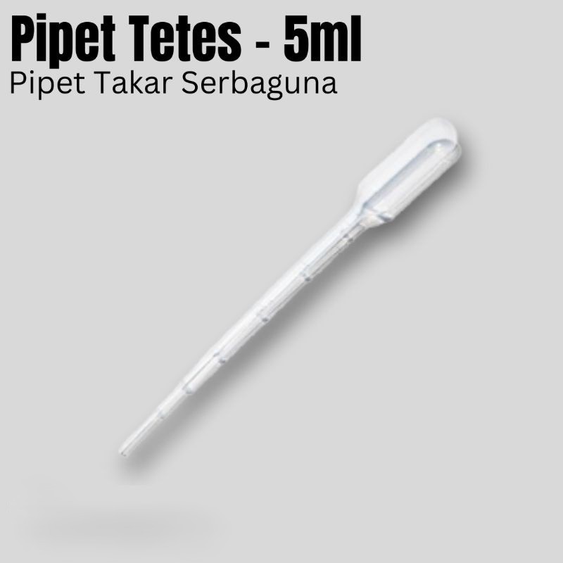 Jual Pipet Tetes 5ml ONEMED Dropper Pipette 5 ml Liquid Pupuk Pestisida ...