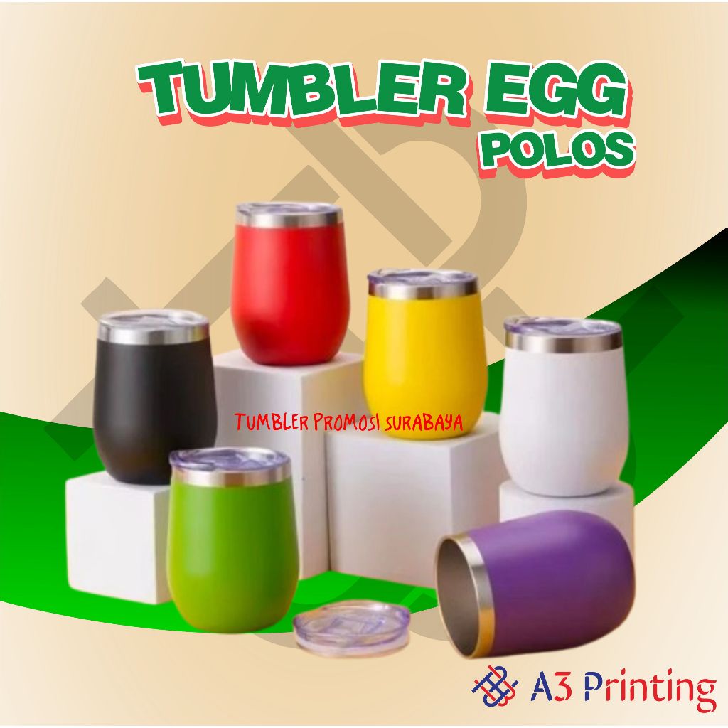 Jual Tumber / mug model egg / telur polos custom grafir pengerjaan ...