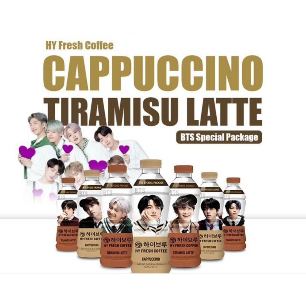 Jual Fresh Kopi BTS Hy Coffee Spesial BTS Edition Tiramisu Cappucino ...