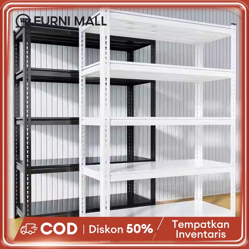 Jual [100% Besi penuh]Rak Besi Siku 5 Susun /Rak Besi/Rak Besi Siku/Rak ...