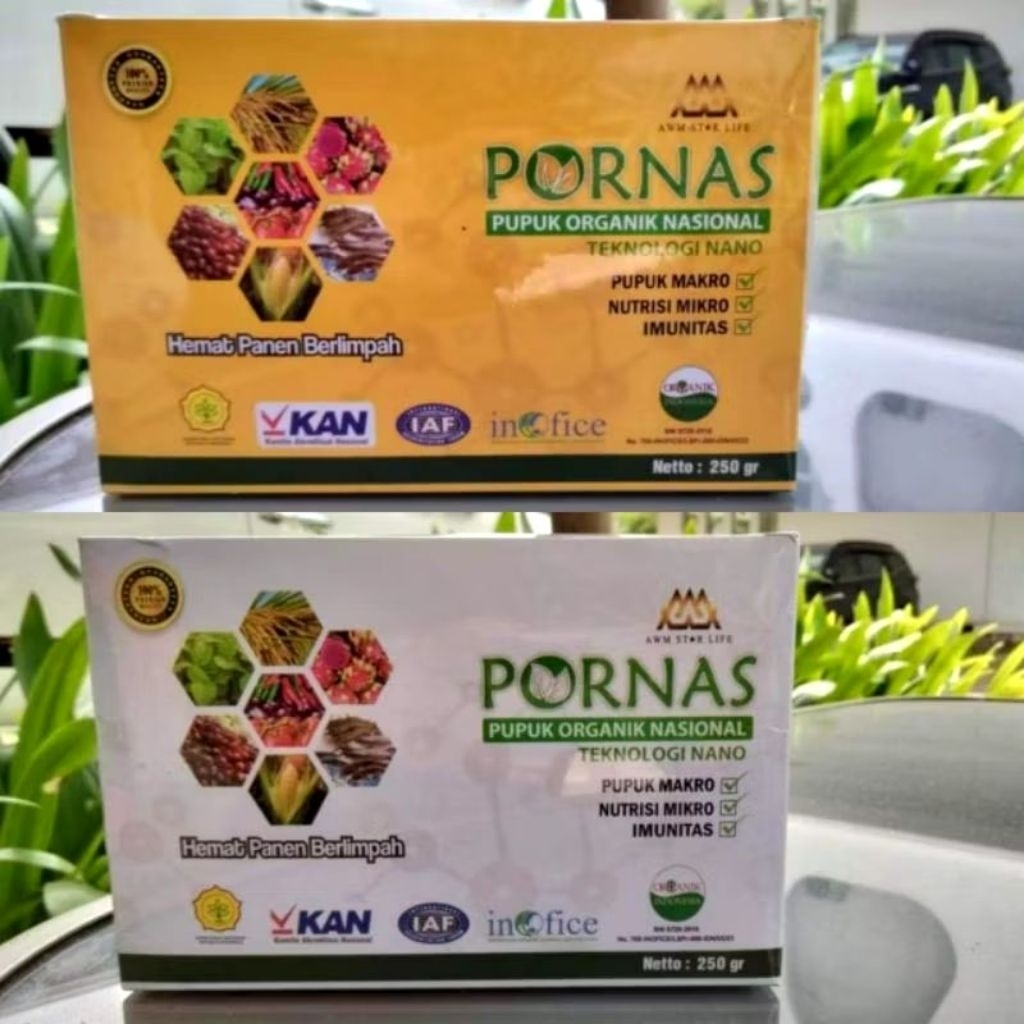 Jual PORNAS PUPUK ORGANIK ORIGINAL 1 BOX 25 SACSHET PUPUK NUTRISI IMUN ...