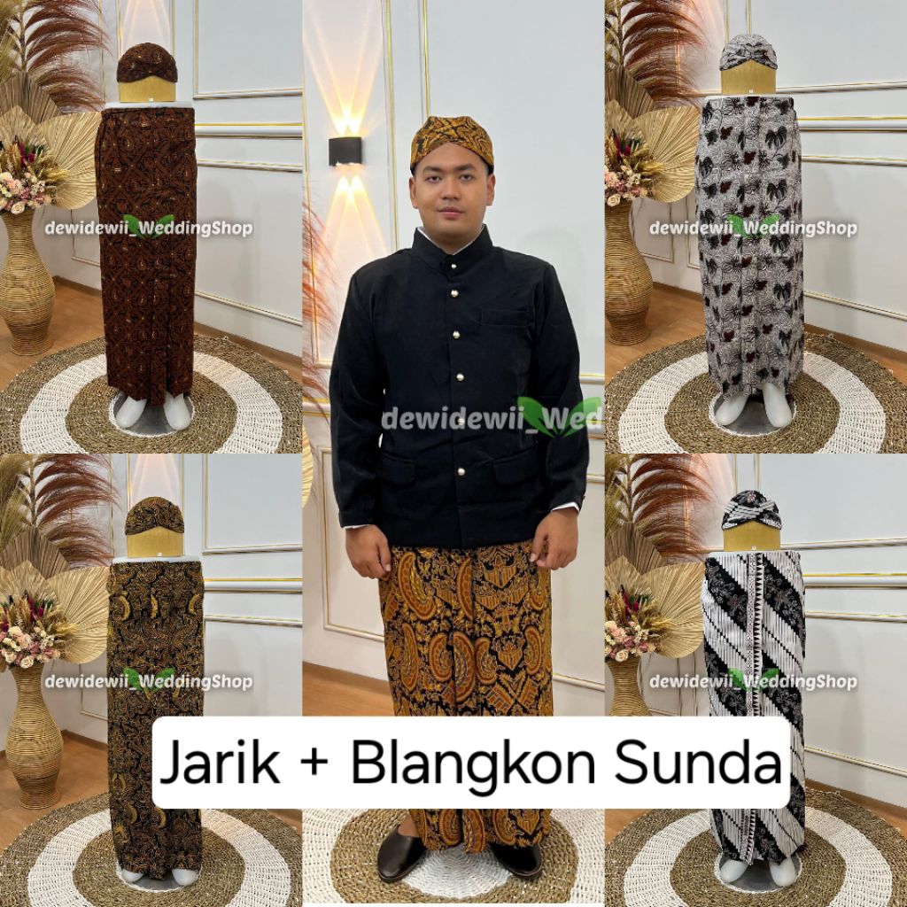 Jual [1 Jarik + Blangkon Sunda] Jarik Instan Cowok dan Blangkon Sunda ...