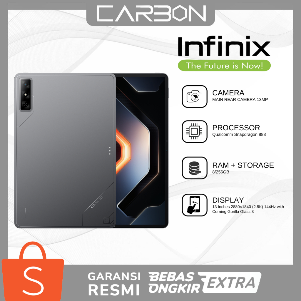 Jual INFINIX XPAD GT 8/256GB - Qualcomm Snapdragon 888 - 13" 144Hz ...