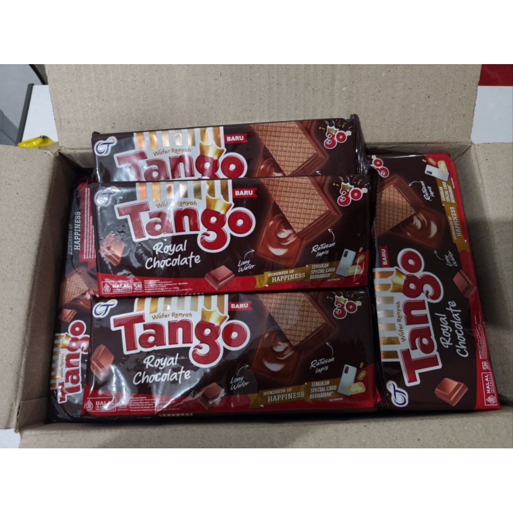 Jual Halal | Tango Wafer Royal Coklat Long 110 gr | Shopee Indonesia