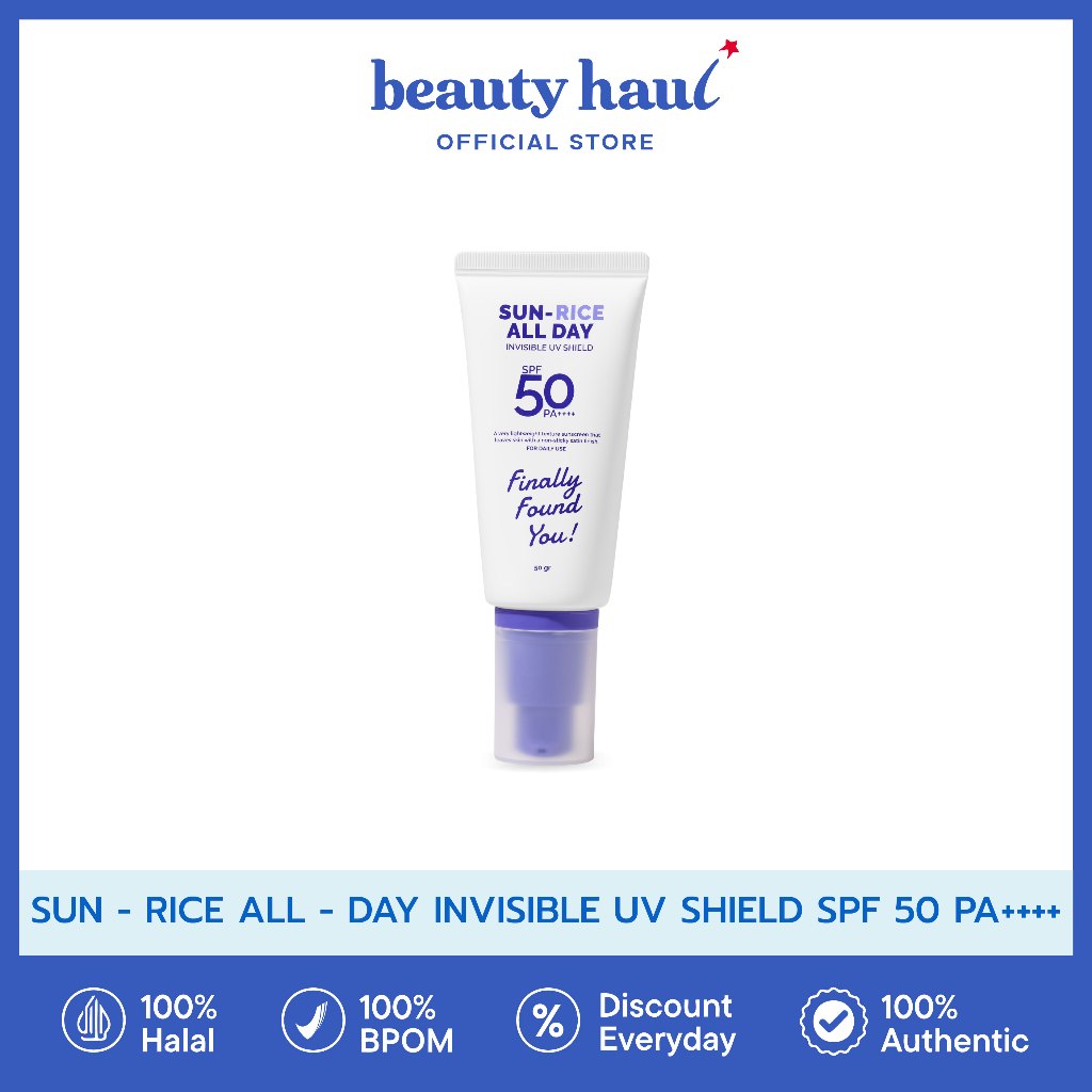 Jual FINALLY FOUND YOU Sun - Rice All - Day Invisible Uv Shield Spf 50 ...
