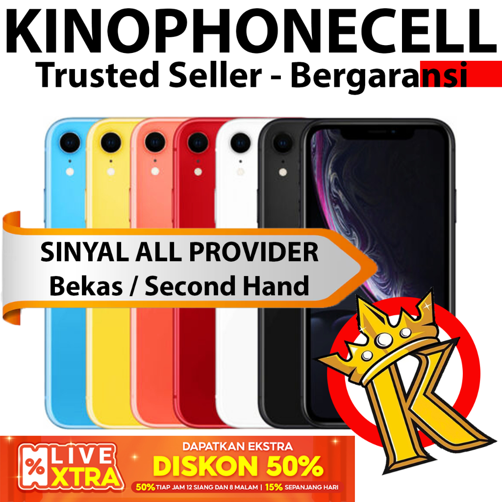 Jual IP XR 256GB 128GB 64GB Second inter Normal Bekas kinophonecell Like New | Shopee Indonesia