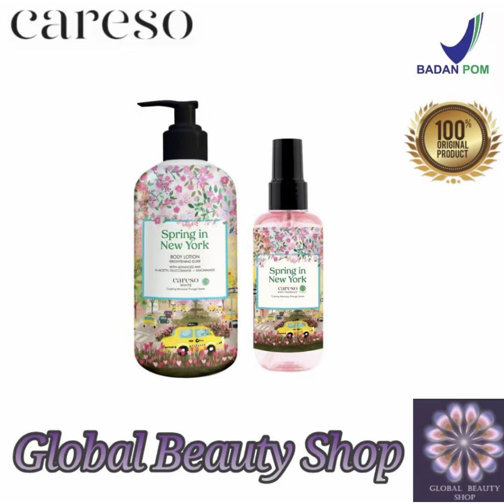 Jual CARESO - Spring in New York Series ( Fragrance Mist - Body Lotion ...