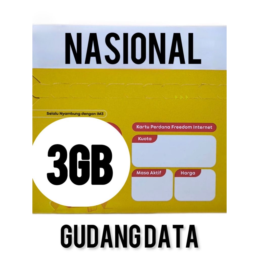 Jual Perdana Indosat 3GB (NASIONAL) | Shopee Indonesia
