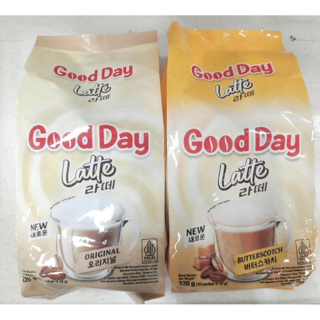 Jual Good Day Latte Original / Butterscotch 10×22gr | Shopee Indonesia