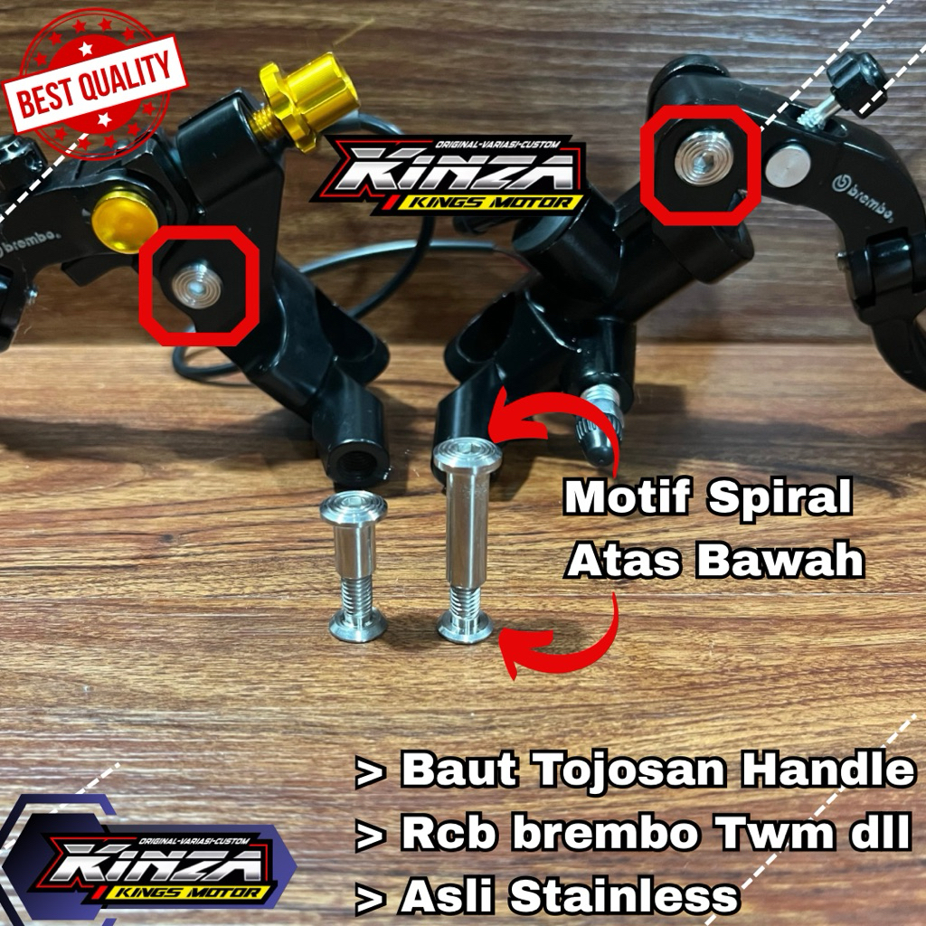 Jual BAUT HANDLE HANDEL REM KOPLING STAINLESS SPIRAL BREMBO DLL ...