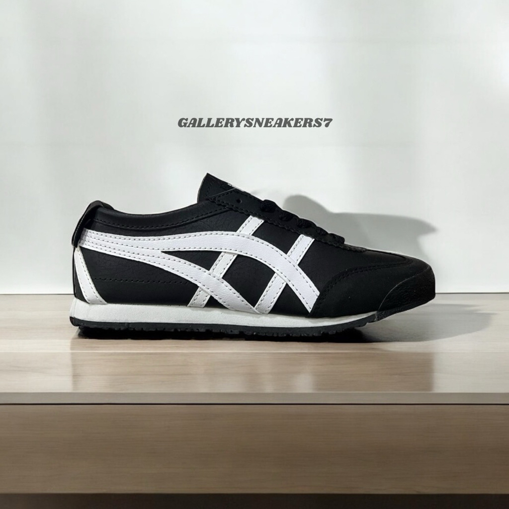 Jual Sepatu Onitsuka Tiger Mexico 66 Sneakers Flat Pria Wanita Hitam ...