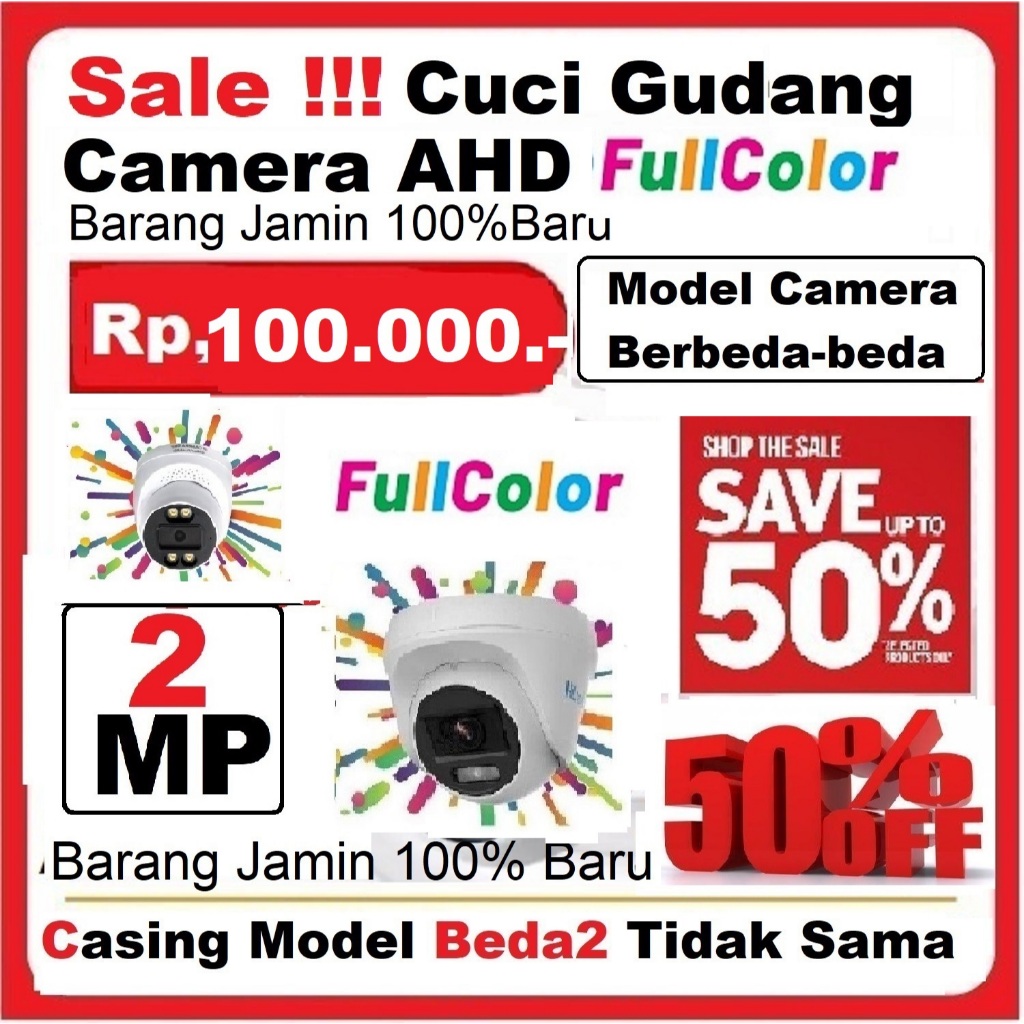 Jual Sale !!! Camera CCTV 2MP Full Color HighTechnology 24Jam Selalu ...