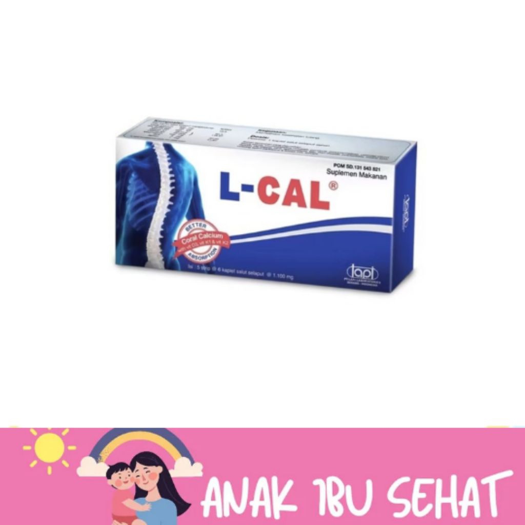 Jual L-CAL Tablet Suplemen Tulang Dengan Vitamin K1 Vitamin K2 dan ...