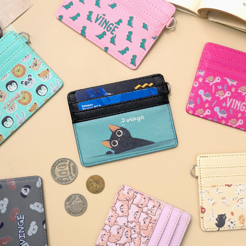 Jual Vinge Leif Dompet Kartu Slim Card Holder Wallet Tipis Motif Animal ...