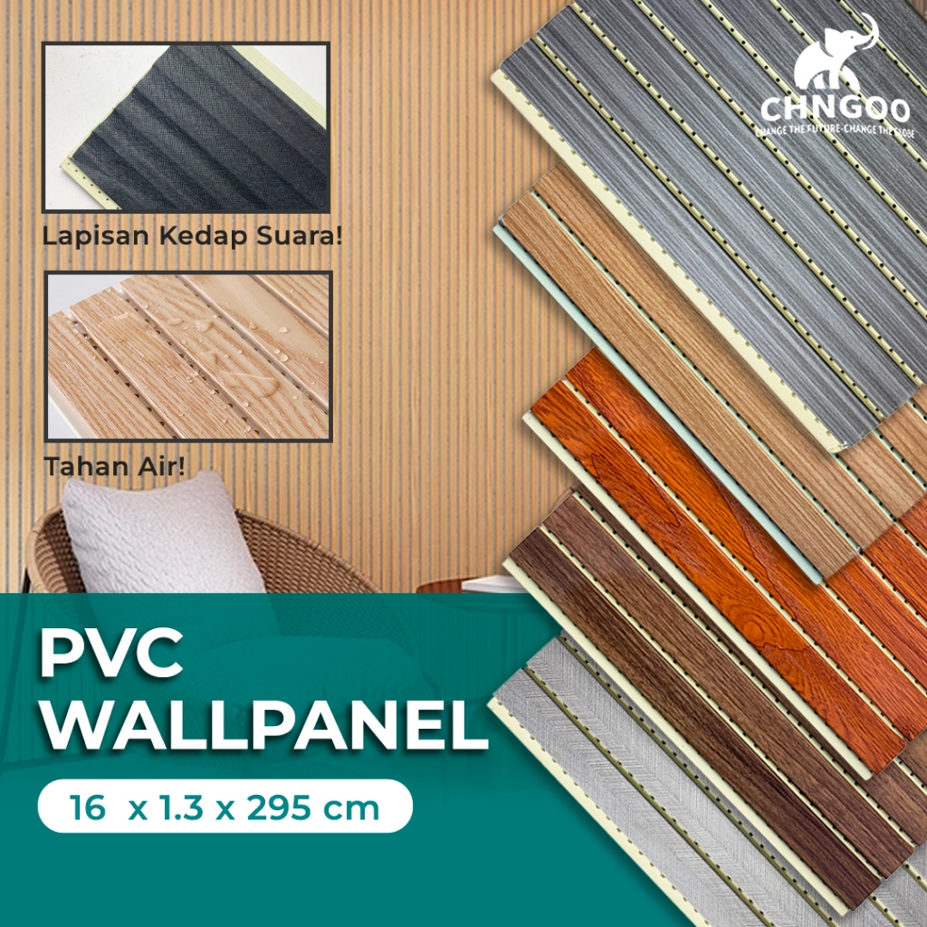 Jual WPC Wallpanel / PVC Wall Panel Kedap Suara Kayu / Wood Hiasan Dinding Decor Kualitas ...
