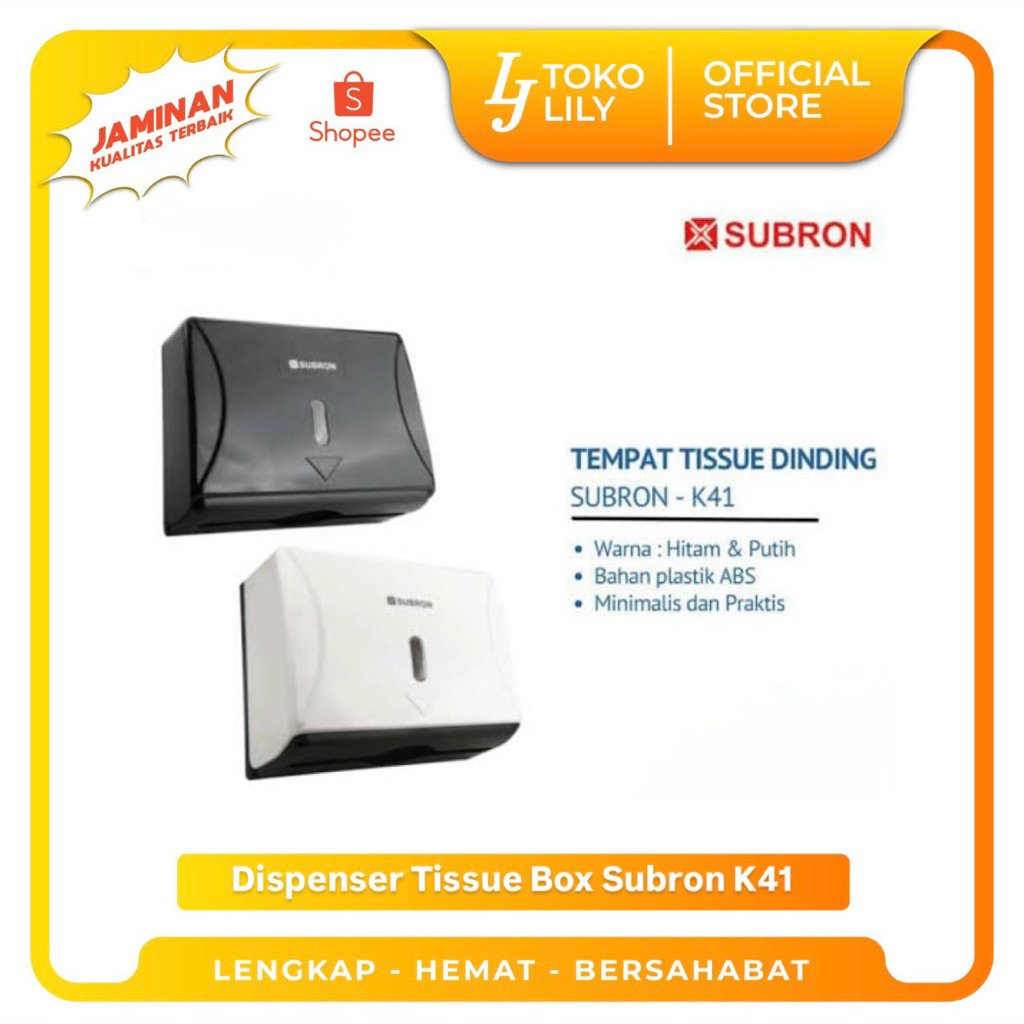 Jual Tempat Tissue Dispenser Box Kotak Dinding Subron K41 | Shopee ...
