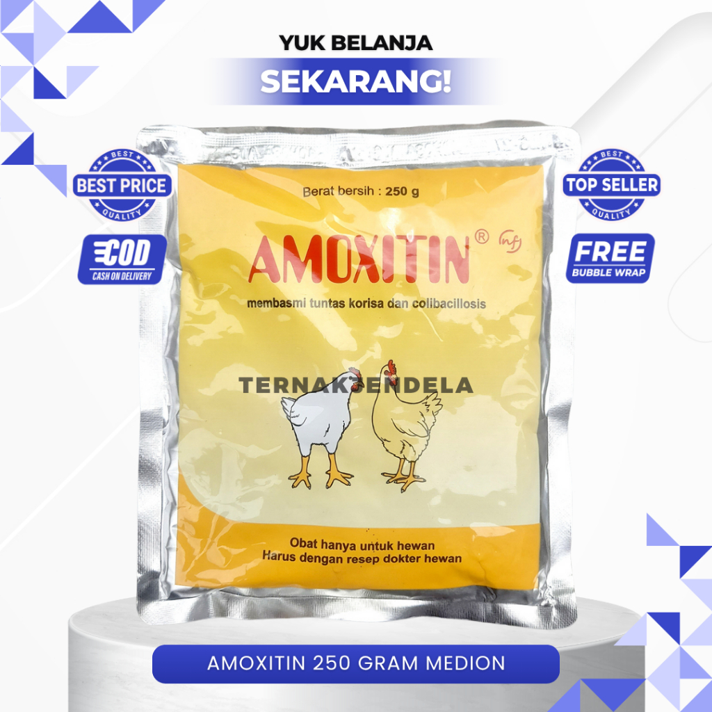 Jual AMOXITIN 250 GRAM MEDION - Untuk Pencernaan Hewan Ternak | Shopee ...