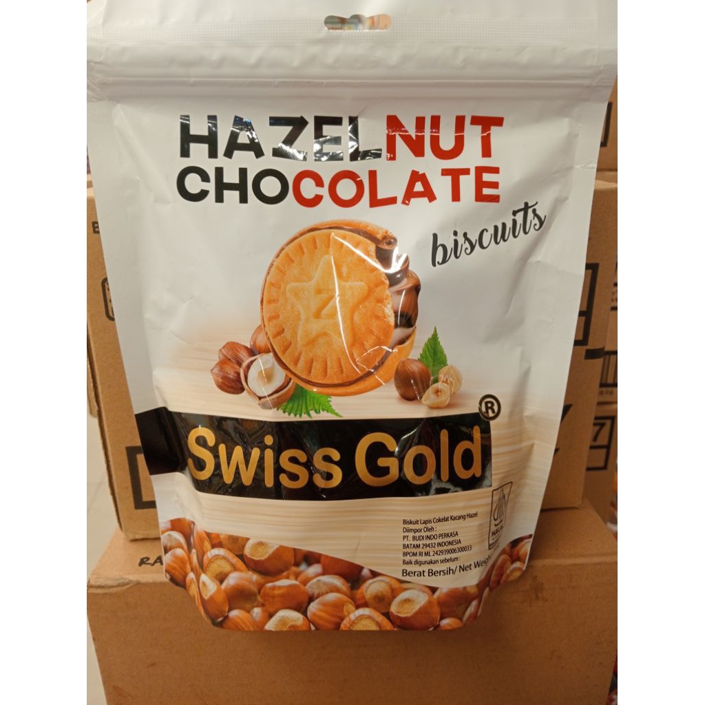 Jual Swiss Gold Hazelnut Chocolate Biscuits 200g | Shopee Indonesia